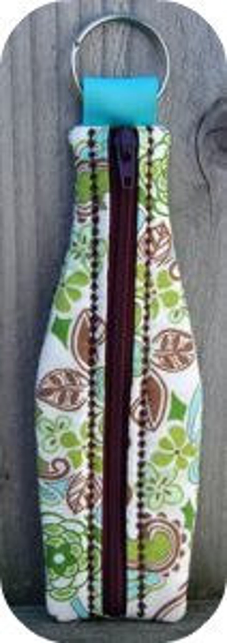 In the Hoop Zippered Key Fobs Machine Embroidery Design File - Etsy