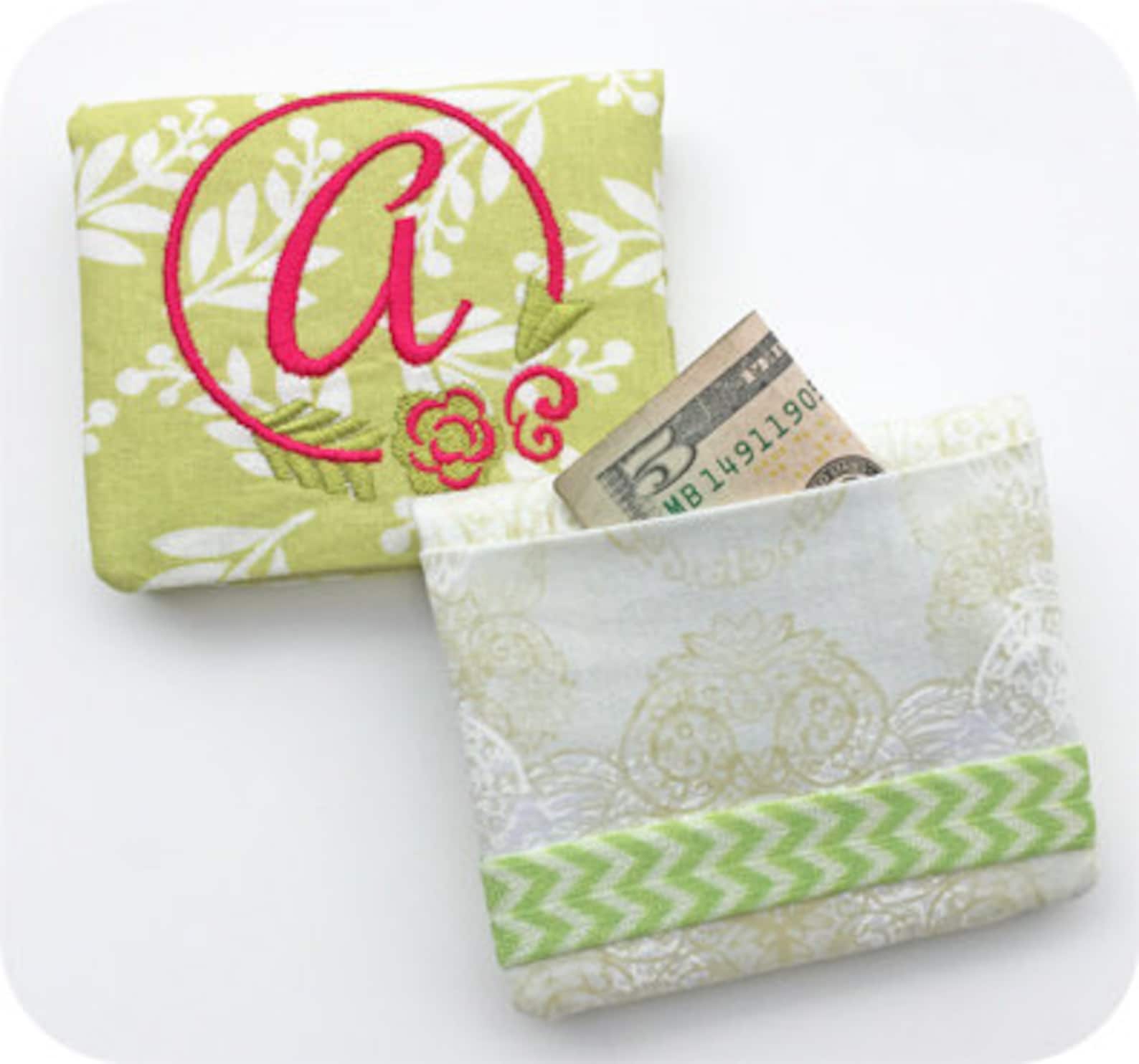 In the Hoop Credit Card Wallets Set Machine Embroidery Design Files - Etsy