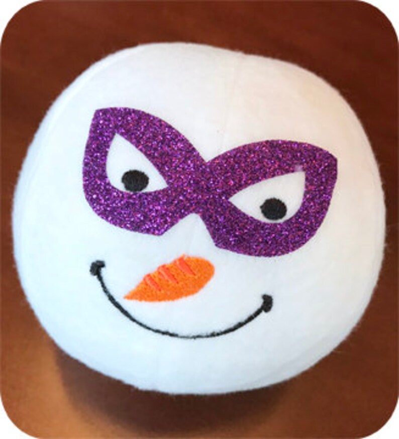 Super Hero Snowman Snowballs Machine Embroidery Design Files | Etsy