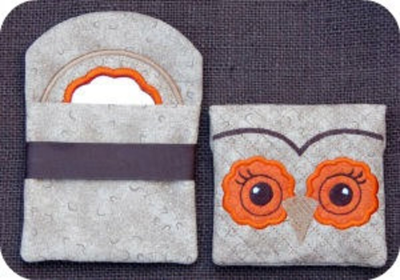 In the Hoop Owl Mirror Set Machine Embroidery Design Files | Etsy