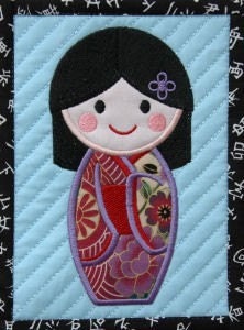 Girls of Japan Machine Embroidery Design Set - Etsy