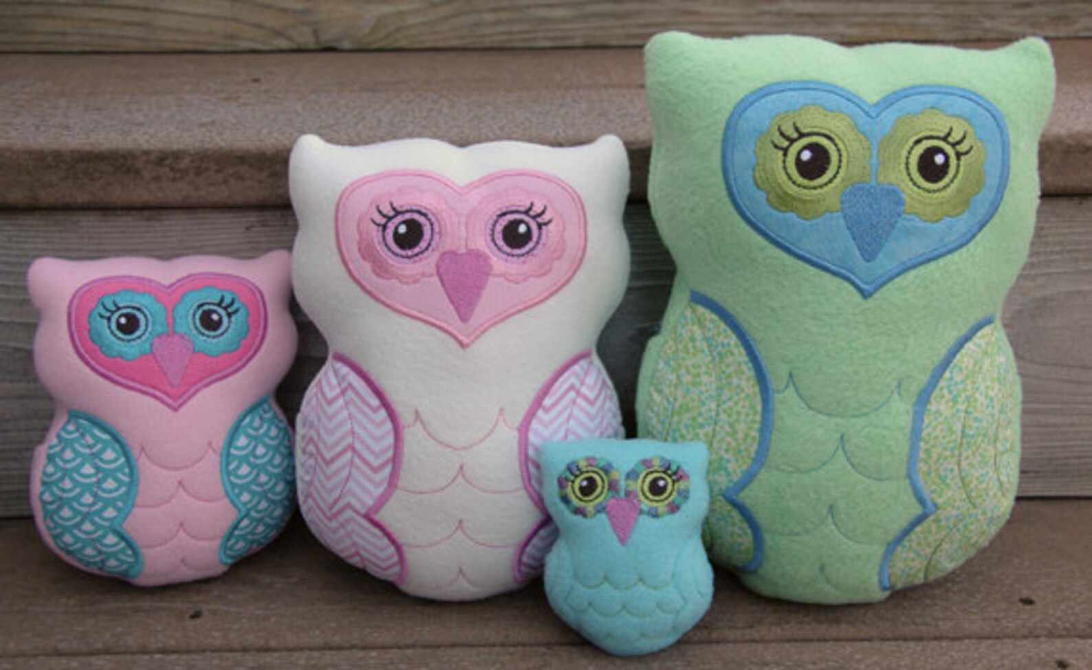 In the Hoop Owl Softie Toys Machine Embroidery Files Instant Download ...