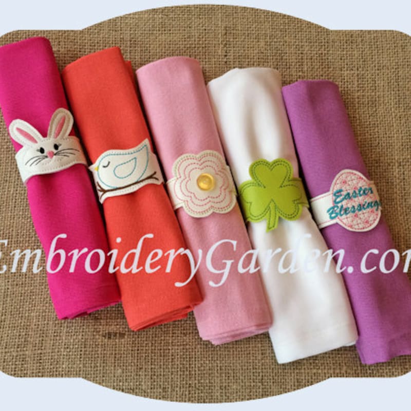 Spring Napkin Rings - Etsy