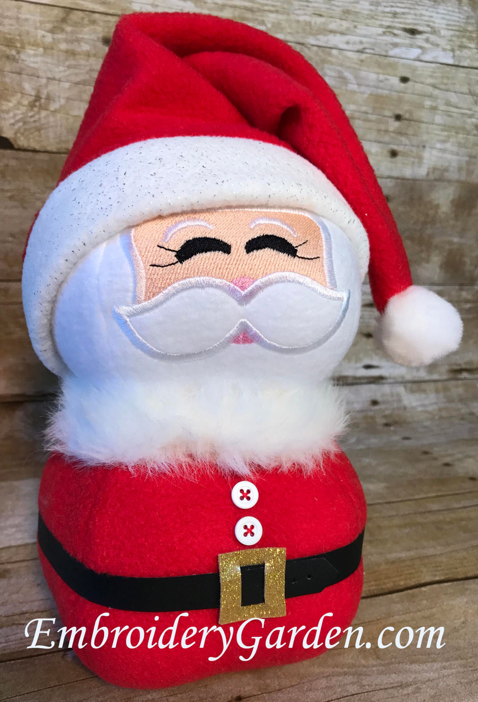 Stuffed Santa Claus Machine Embroidery and Sewing Design File - Etsy