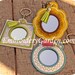 In the Hoop Mirrored Key Ring Machine Embroidery Design Files Instant ...