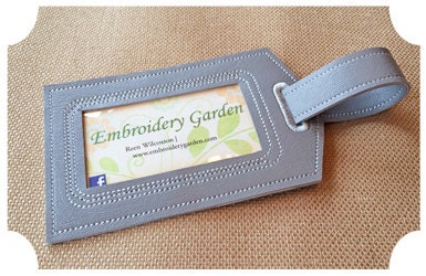 In the Hoop Luggage Tags Set Machine Embroidery Files Instant | Etsy ...