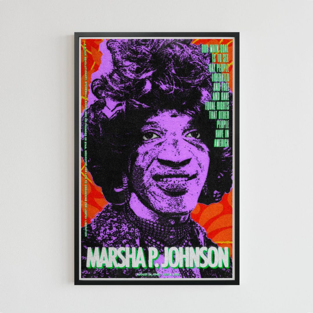 Marsha P. Johnson (11 X 17 Poster Art) - Etsy