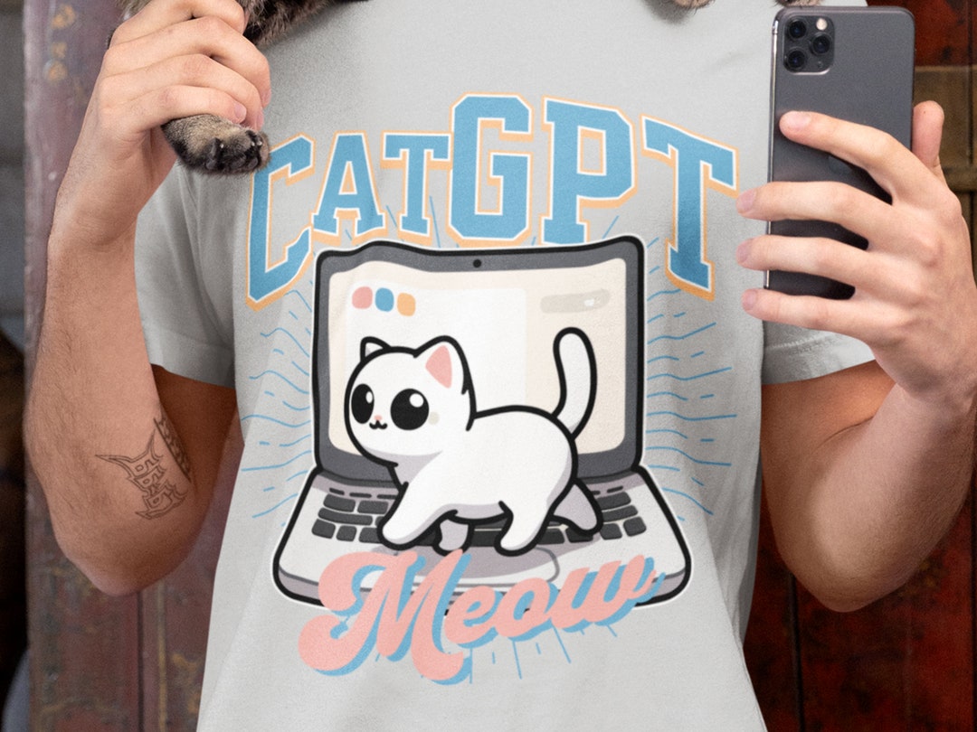 Funny Cat GPT, Cat Lover Gift, Cat Mom Gift, Cat Lovers, AI Cat Unisex ...