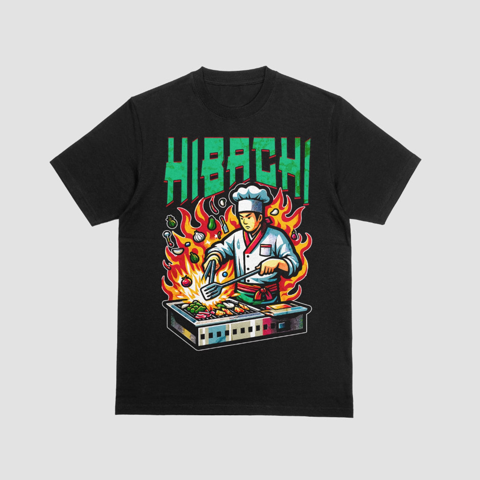 Hibachi Chef SVG, Hibachi PNG, SVG, Hibachi Grill T-shirt Design ...