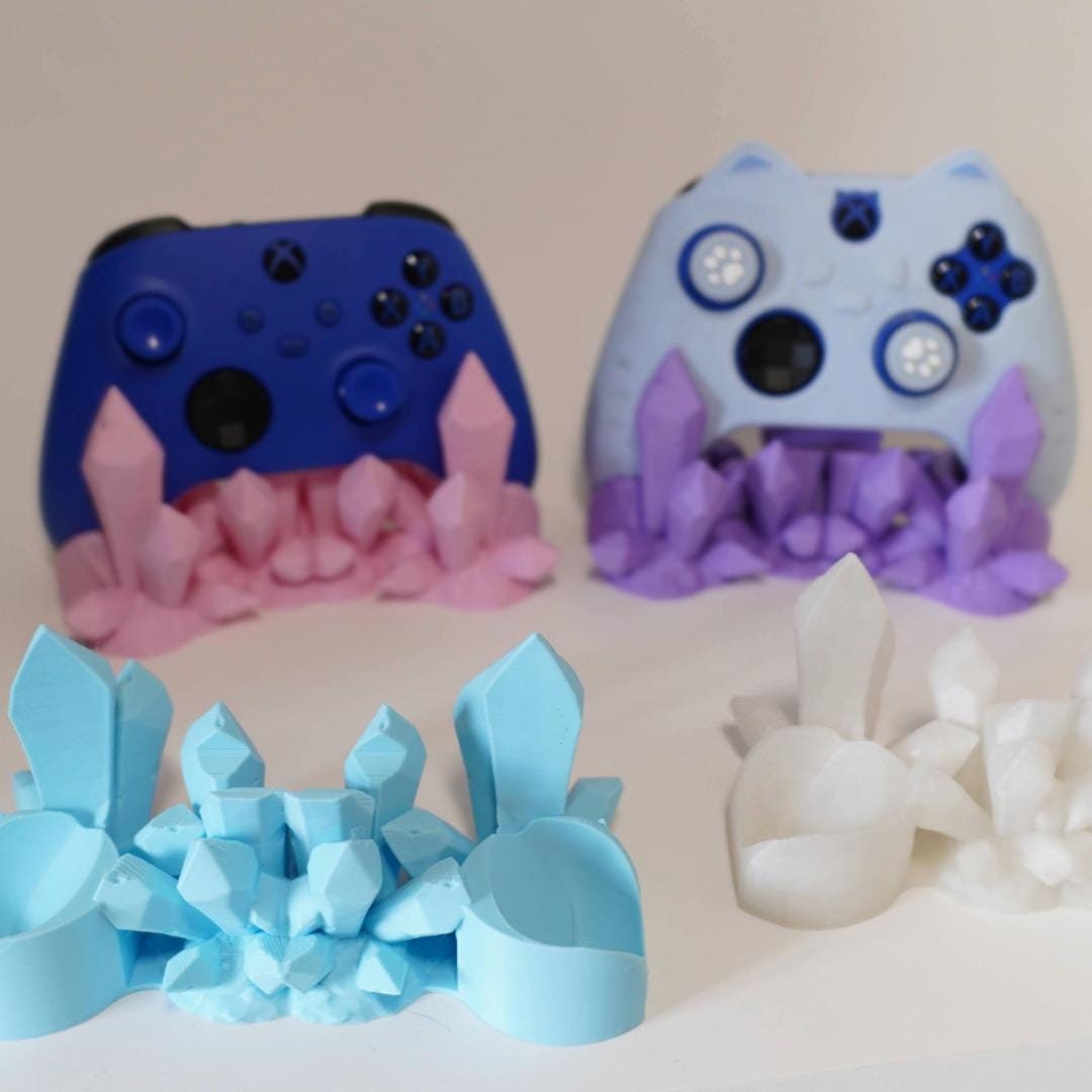 Cute Girly Crystal Xbox PS5 Console Controller Holder/stand 3D Printed ...
