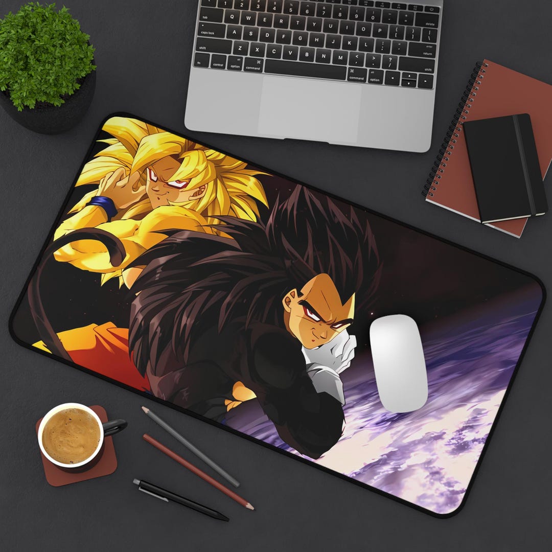 Goku & Vegeta Dragon Ball Z Desk Mat Large Anime Gaming Mouse Pad, XL ...