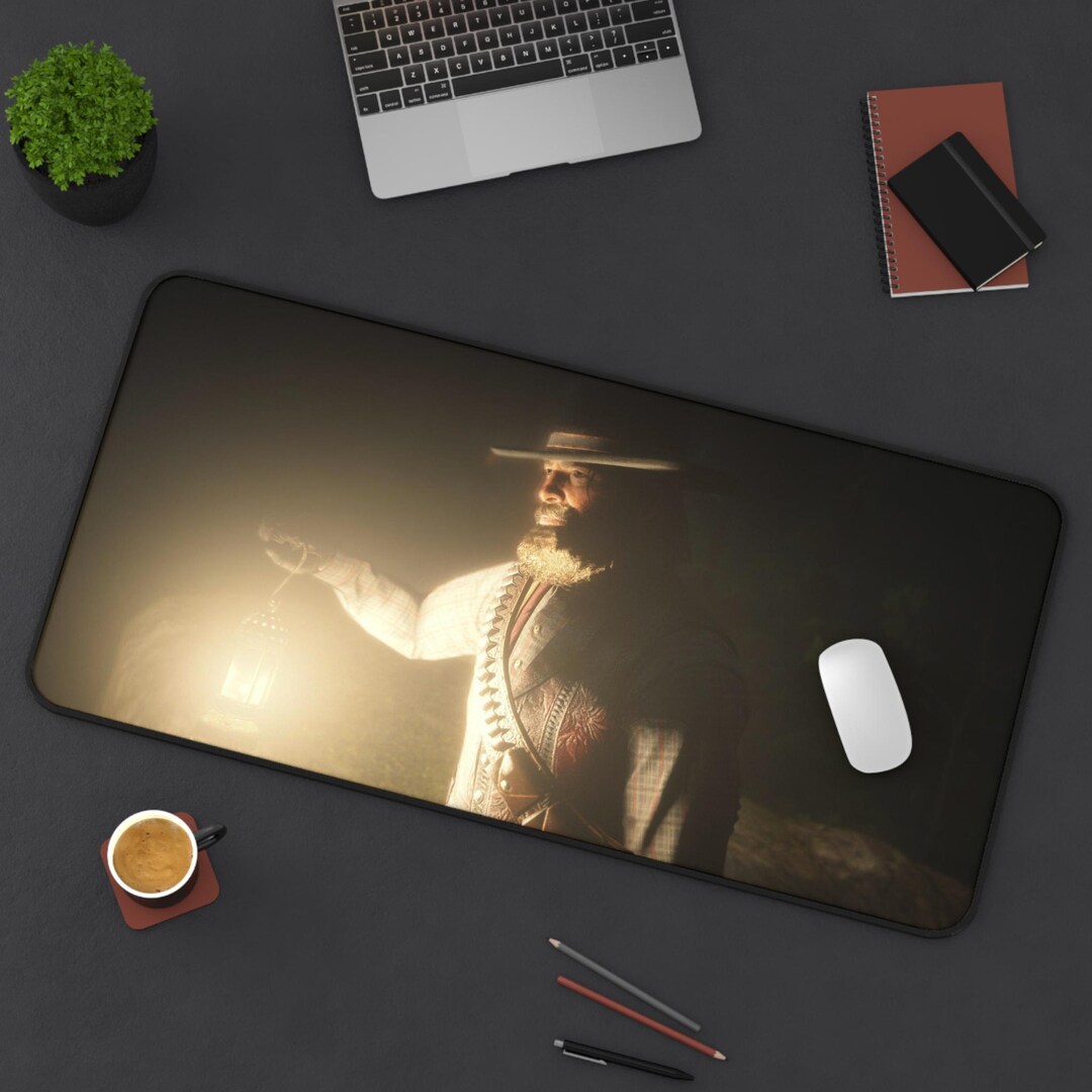 Red Dead Redemption 2 Desk Mat Arthur Morgan Gaming Mouse Pad, Sunset ...