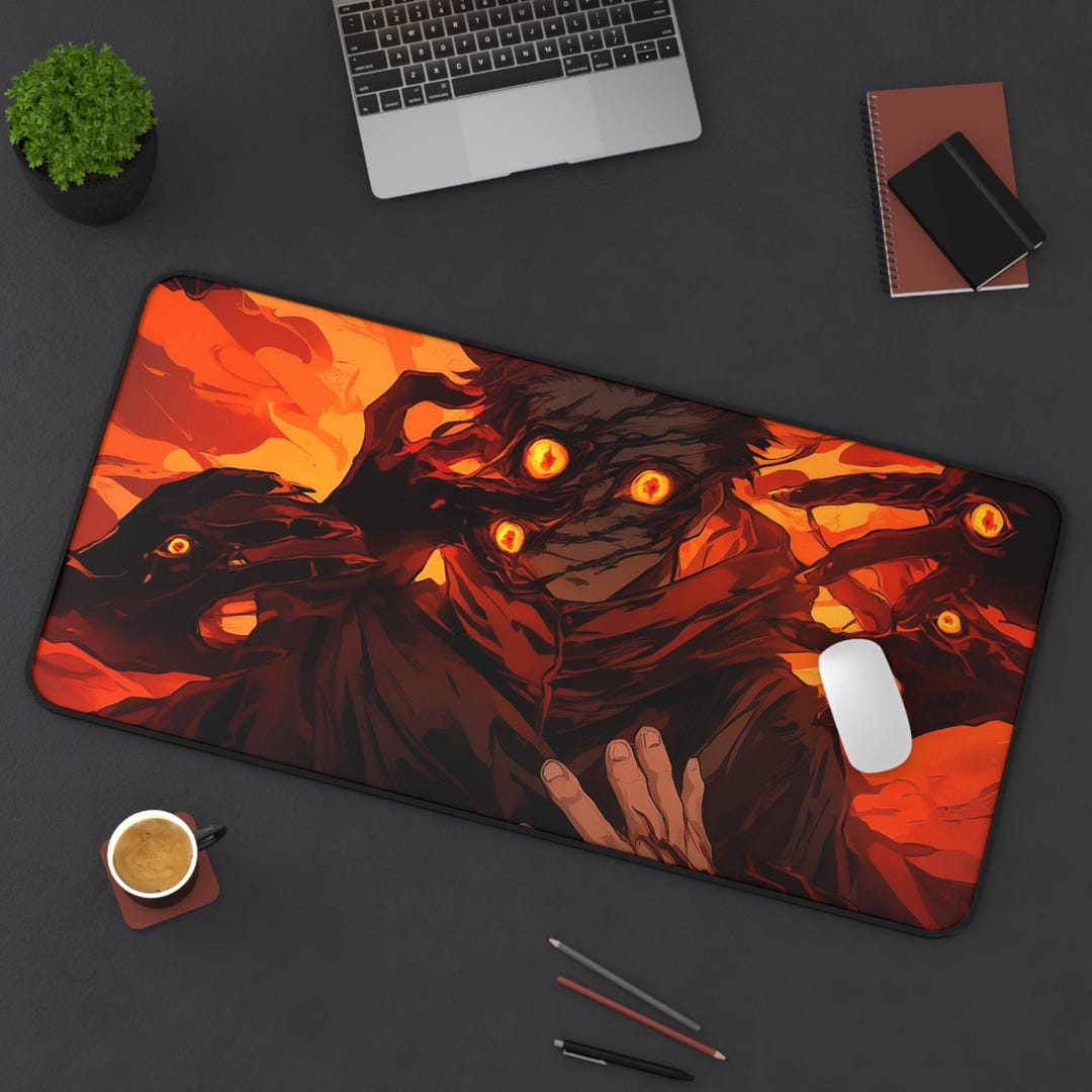 Yuji Itadori Cursed Energy Dark Aura Desk Mat, Gaming Mouse Pad, Large ...