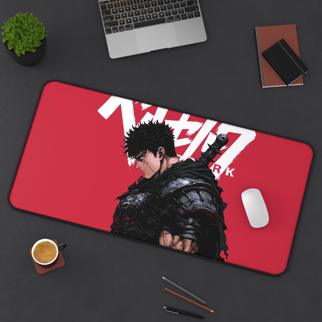 Guts Berserk Anime Desk Mat M-XL Mouse Pad With Stitched Edges, TCG ...