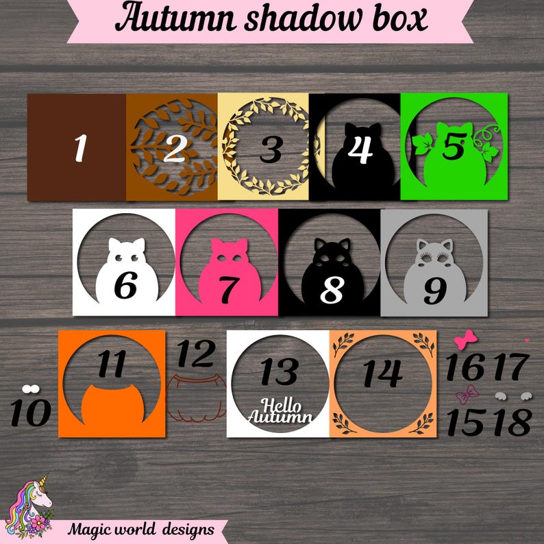 3D Fall Shadow Box Svg, 3D Hello Autumn Leaves Svg, Autumn Svg, 3D ...