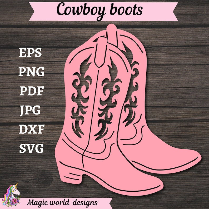 Pink Cowboy Boot Svg, Disco Space Cowgirl Bachelorette Svg, Rodeo Svg ...