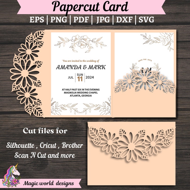 Wedding Invitation Svg - Etsy