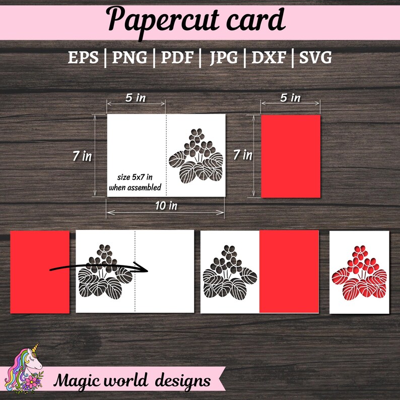 African Violet Card, Cut File for Cricut, Silhouette, Delta Birthday ...