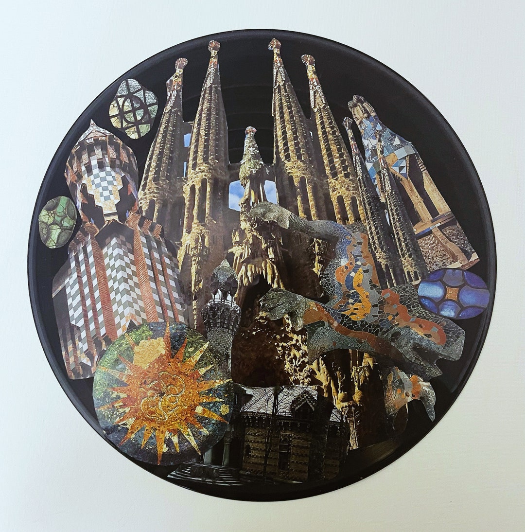 Gaudi 2024. 12x12. Vinyl Collage. 2024. - Etsy