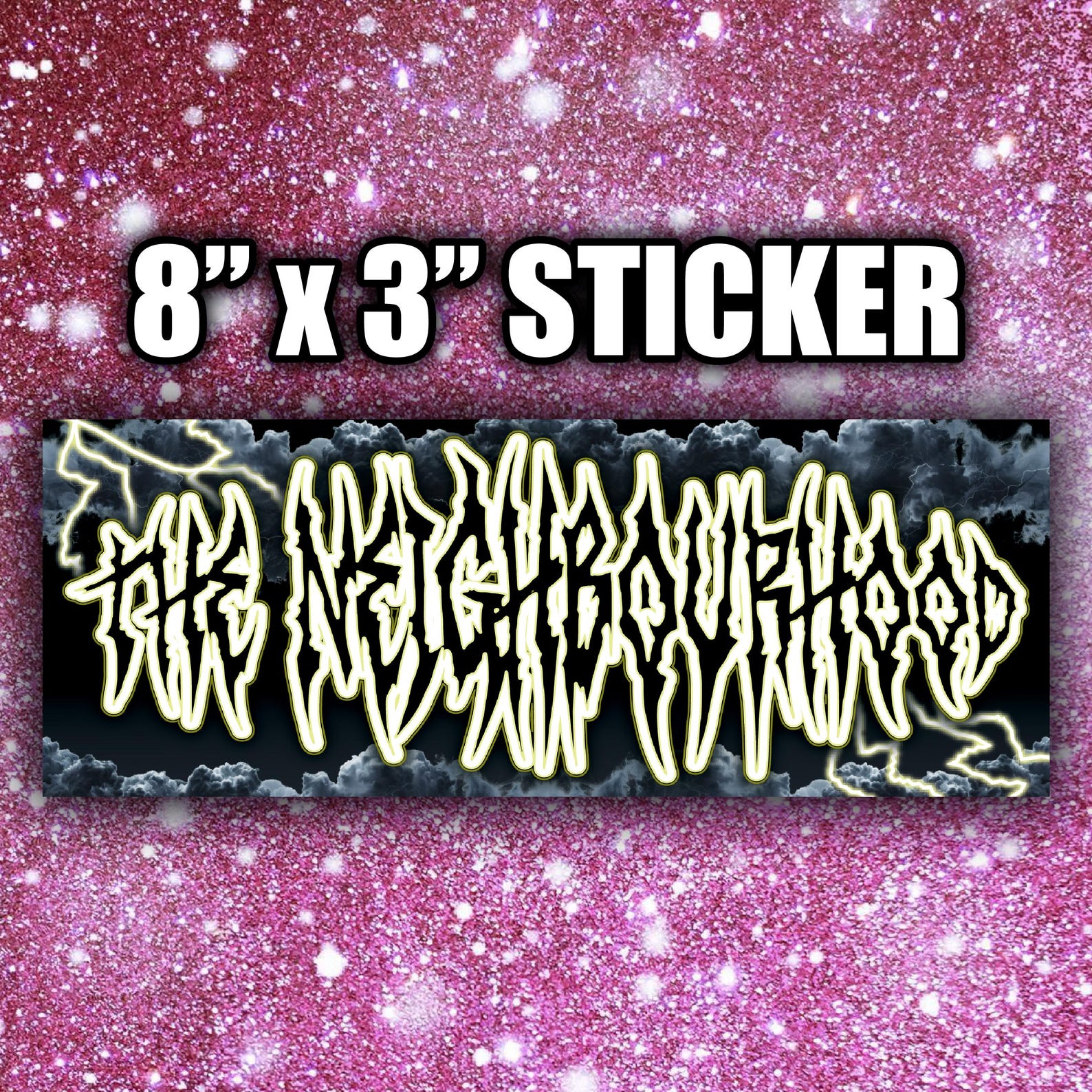 The Neighbourhood Band Dark Storm Bumper Sticker, Indie Rock Trendy Emo ...