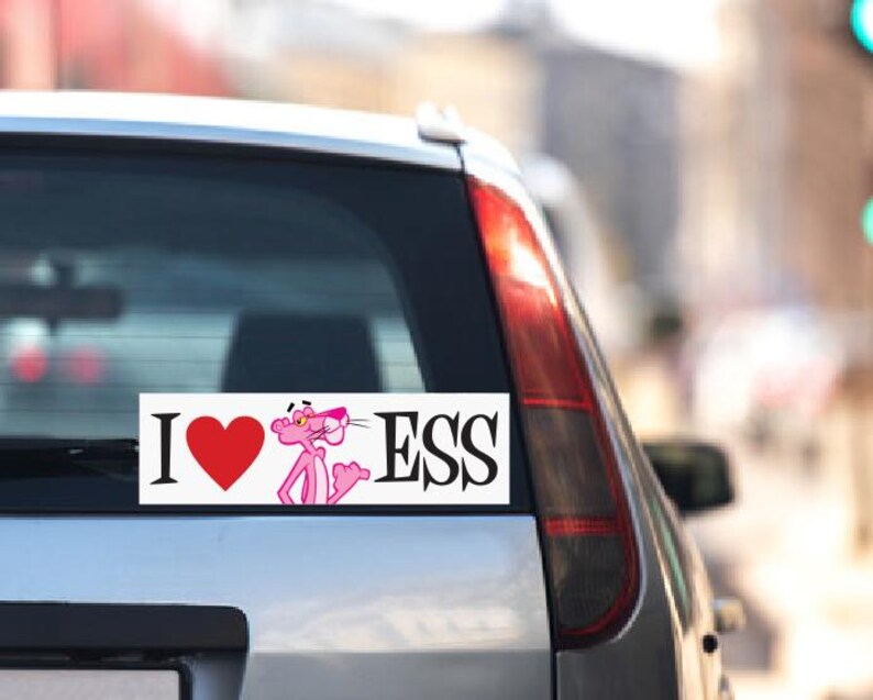 Pinkpantheress Bumper Sticker: Fan Made Pink Panther Merch (3"x10") - Etsy