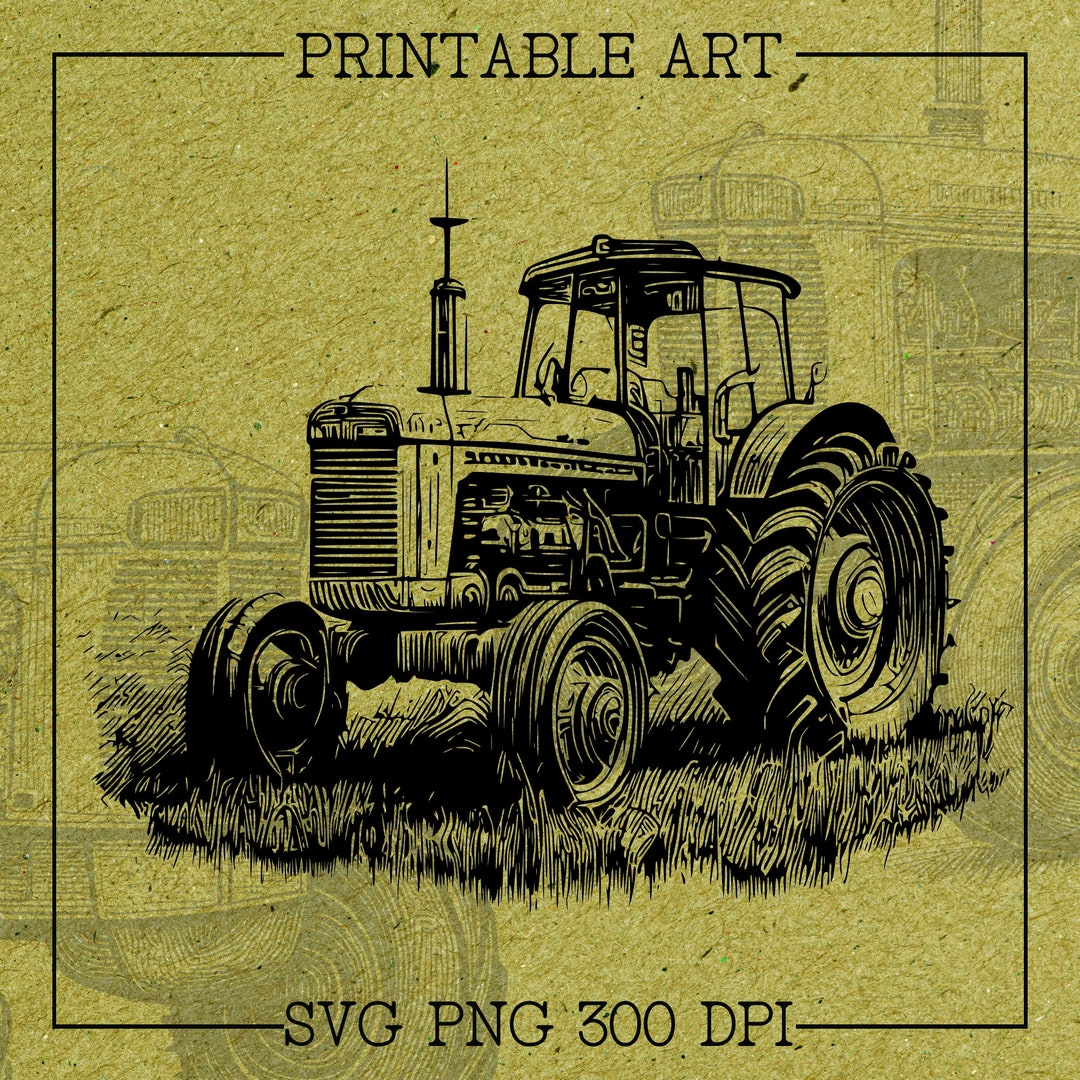 Farm Tractor Svg Old Tractor Svg Tractor Logo off Road Vehicles Svg ...
