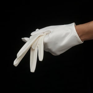 Wedding Custom Gloves, Satin Short Gloves, Handmade Bridal Gloves ...