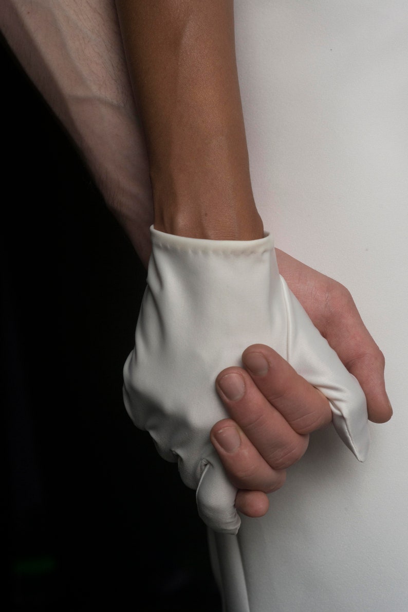 Wedding Custom Gloves, Satin Short Gloves, Handmade Bridal Gloves ...