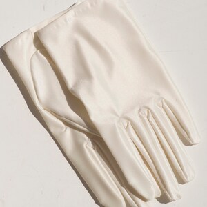 Wedding Custom Gloves, Satin Short Gloves, Handmade Bridal Gloves ...