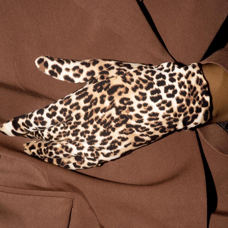 Leopard Print Gloves, Animal Print, Cheetah Long Gloves, Customizable ...