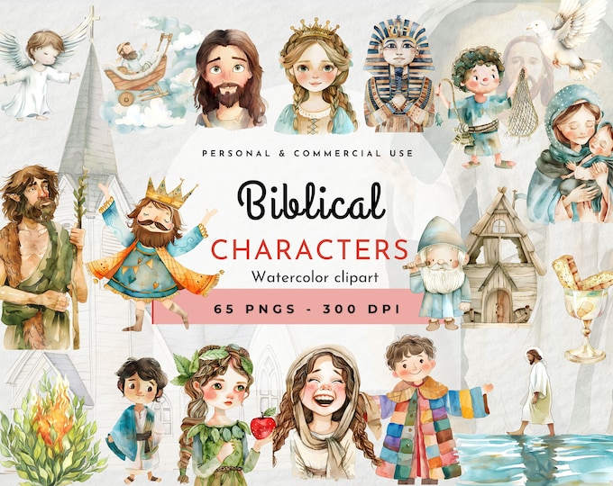 Biblical Characters Clipart, Bible Stories, Biblical People Clip Art ...