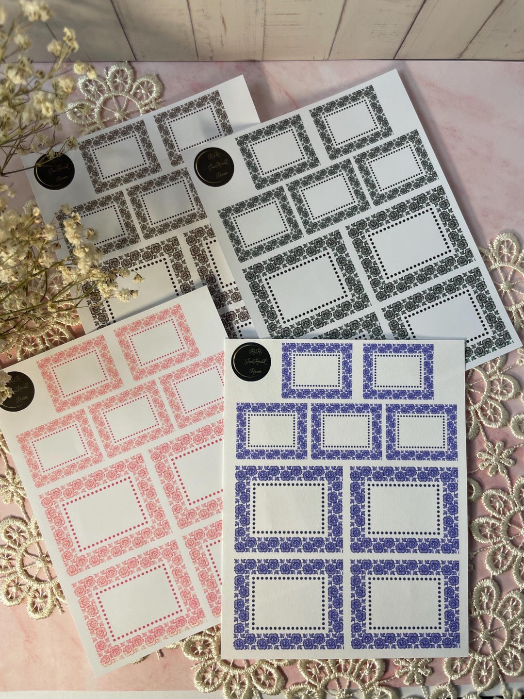 Simple Frame Sticker Ver.4 | Art Journaling | Junk Journal ...