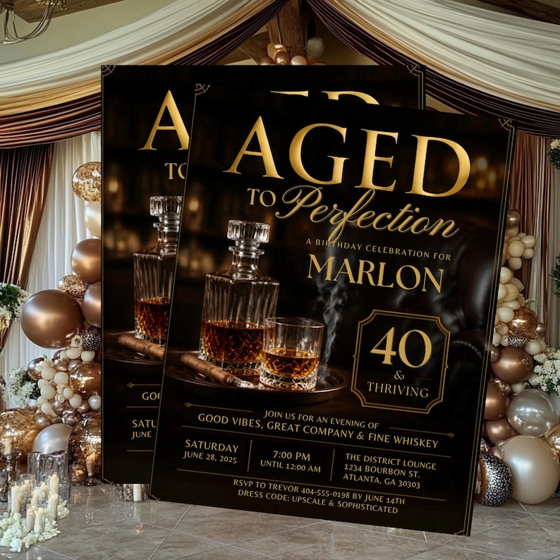Birthday Party Invitation Flyer, Details & RSVP |digital Invitation ...