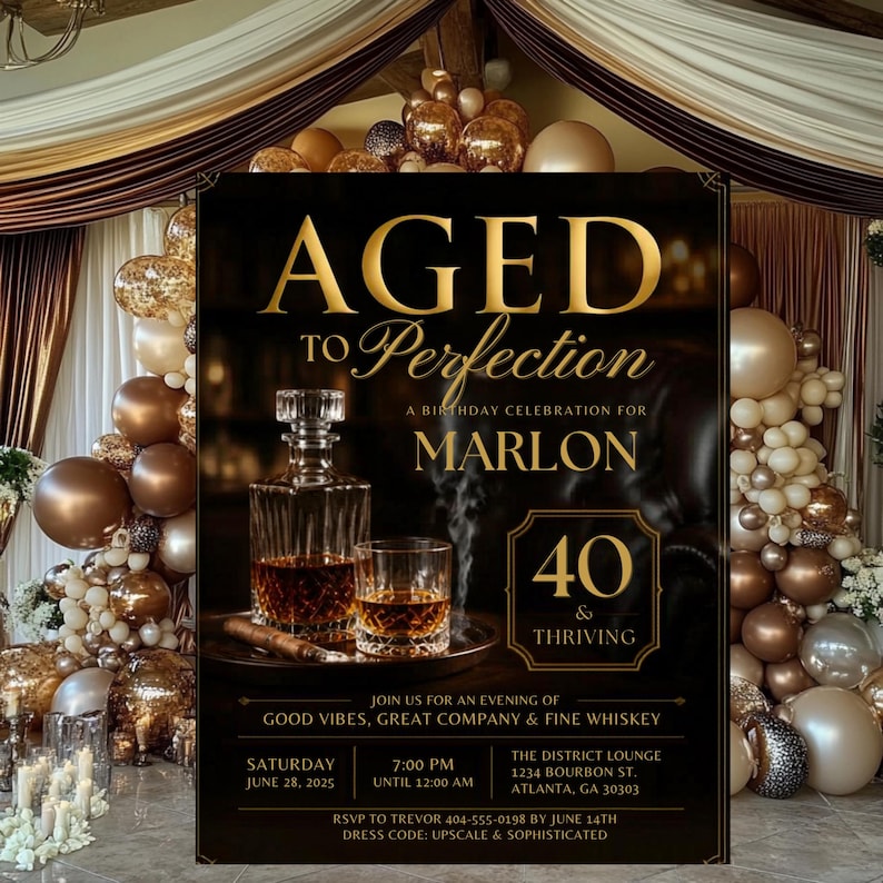 Birthday Party Invitation Flyer, Details & RSVP |digital Invitation ...