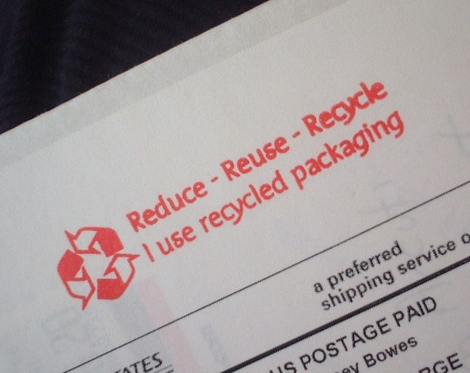 Self Inking STAMP Reduce Reuse Recycle I Use Recycled Packaging - Etsy