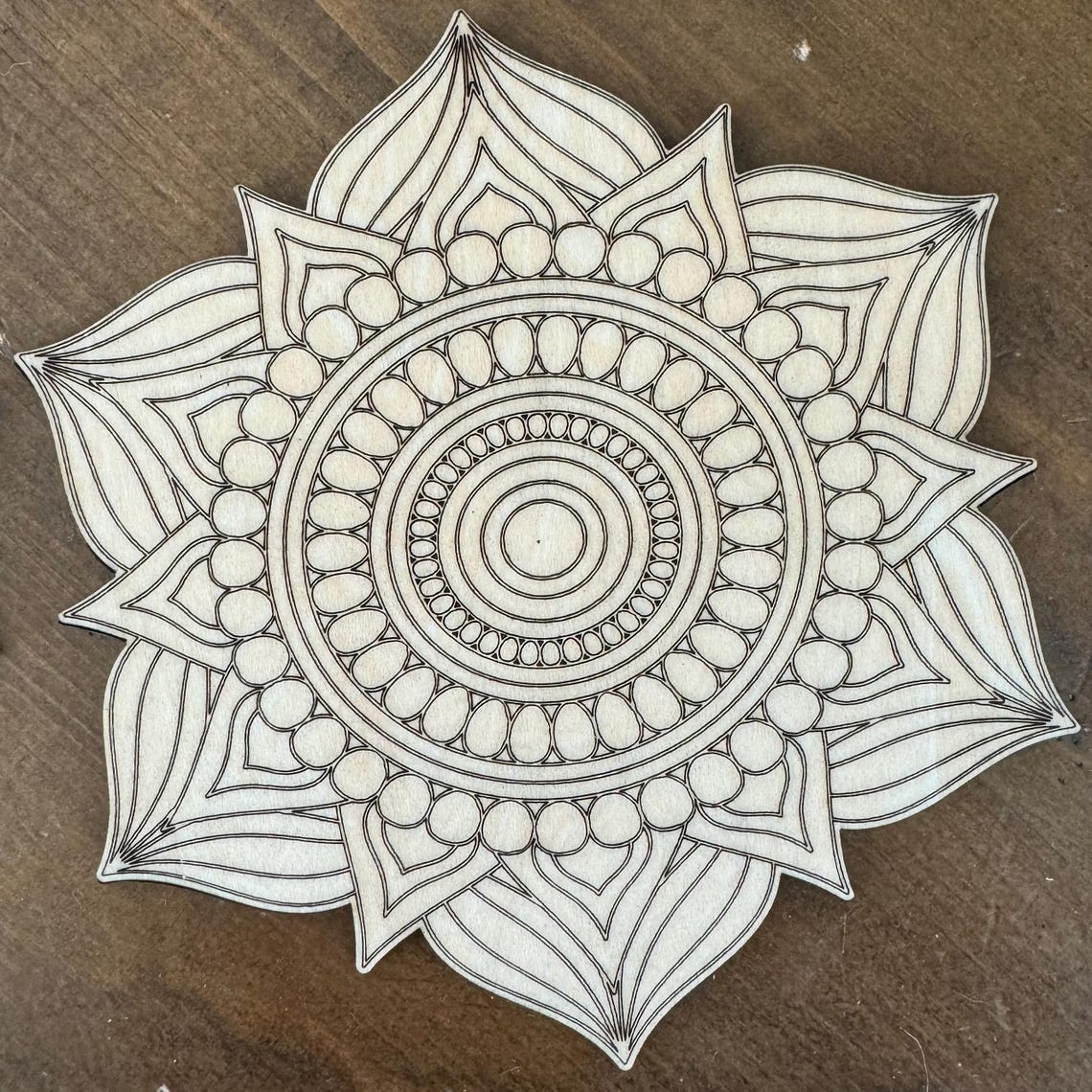 Color Your Own Mandala - Set of 4 - Etsy