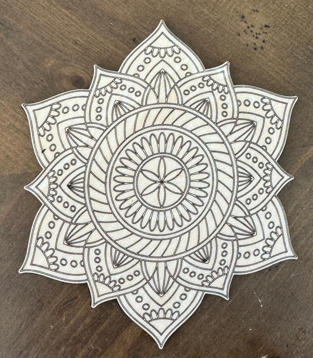 Color Your Own Mandala - Set of 4 - Etsy