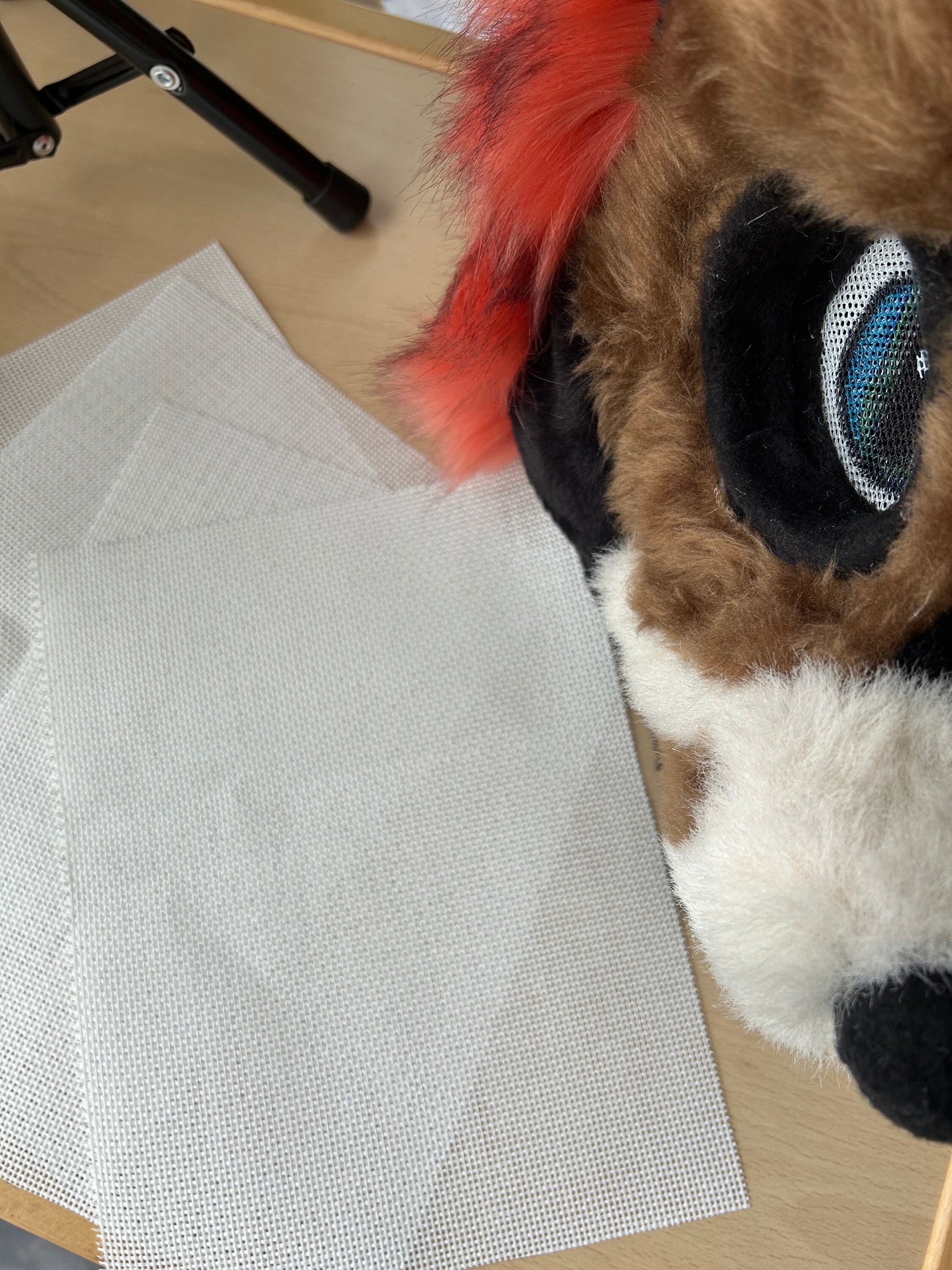 PVC Eye Mesh Sheets 8 X 11 White for Fursuit, Therian or Masks - Etsy