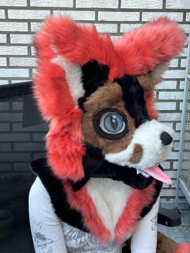 Premade Fursuit Mini Partial, Fox Honden Mascotte Kostuum, Harige Hond ...