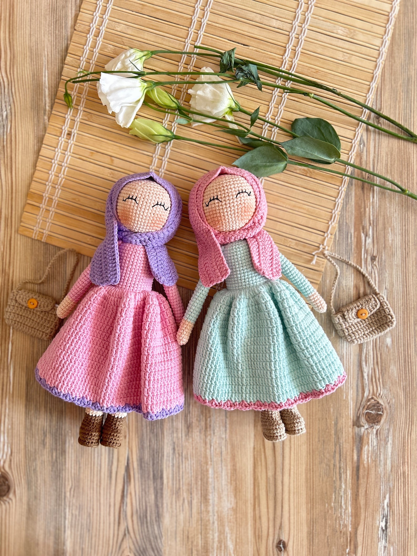 Hijabi Amigurumi Doll: Crochet Muslim Doll, Gift for Kids (12 Inch) - Etsy