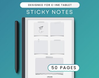Sticky Notes for E-ink Tablet, Post It Template, Eink Accessories ...