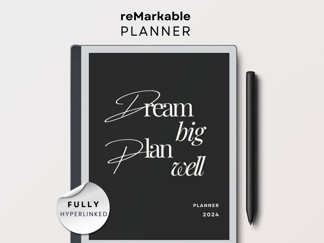 Remarkable 2 Templates Ultimate Planner Bundle 2024 Hyperlinked Daily ...