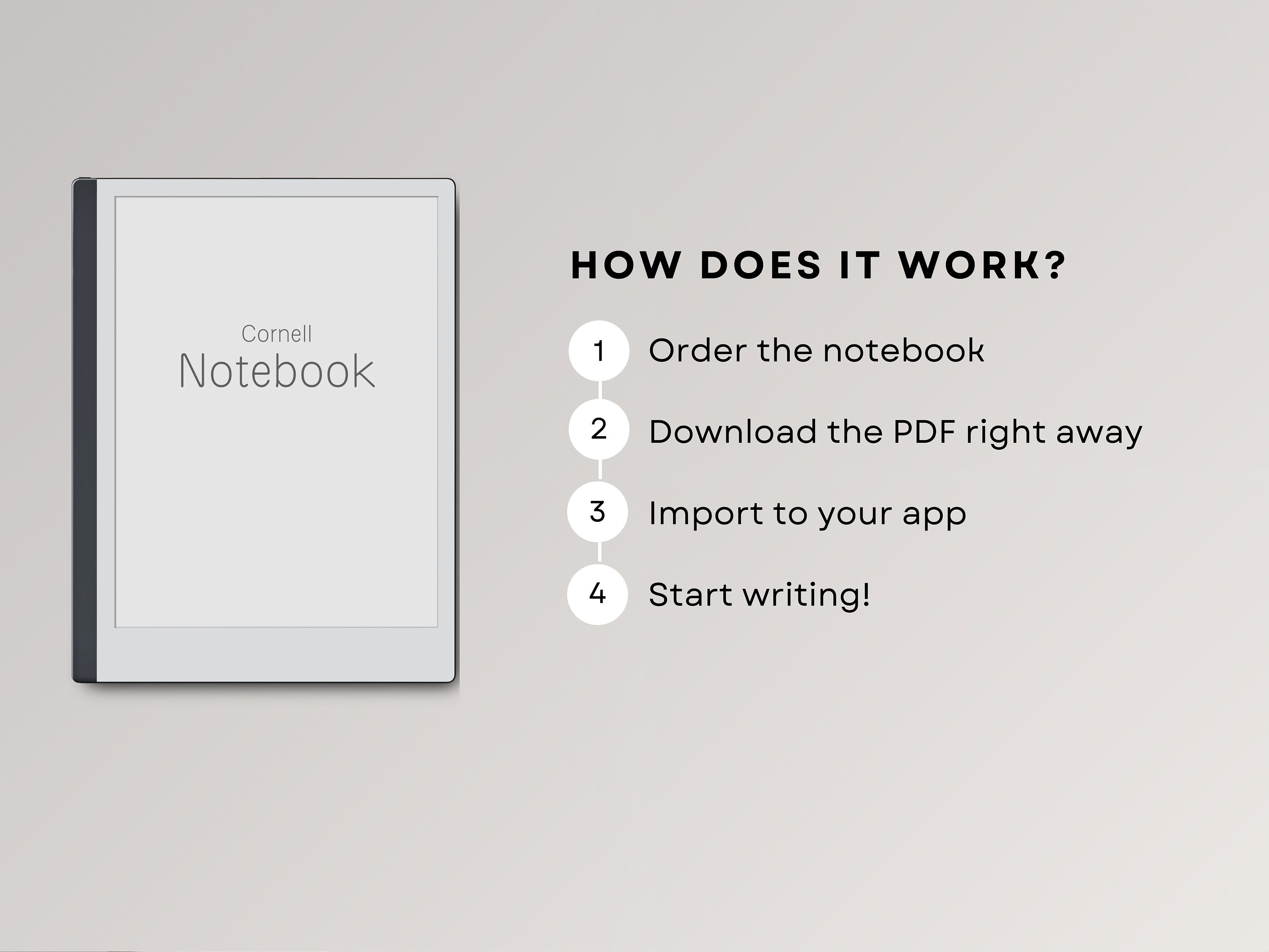 Digital Cornell Notebook for E-ink Tablets Like Remarkable 2 ...