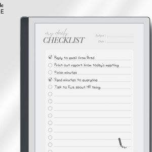 Remarkable 2 to Do List Bundle Todo Templates Checklist Digital ...