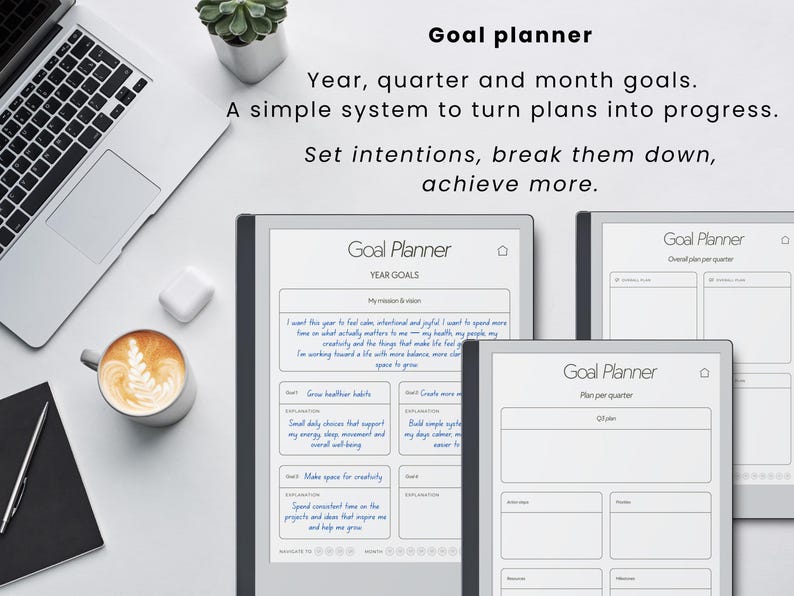 Planner 2026 for E-ink Tablets as Remarkable 2, Paper Pro, Scribe ...