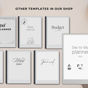 Simple Week Planner for E-ink Tablets, Weekly Planner, Digital Planner ...