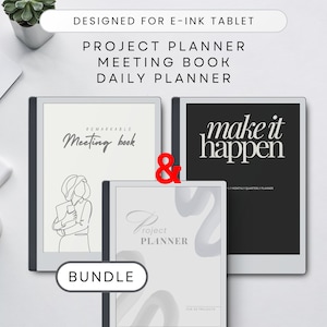 Productivity Bundle - Templates for E-ink Tablets Like Remarkable ...