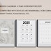2025 Calendar Template for E-ink Tablet, Monthly Calendar, Paper Tablet ...