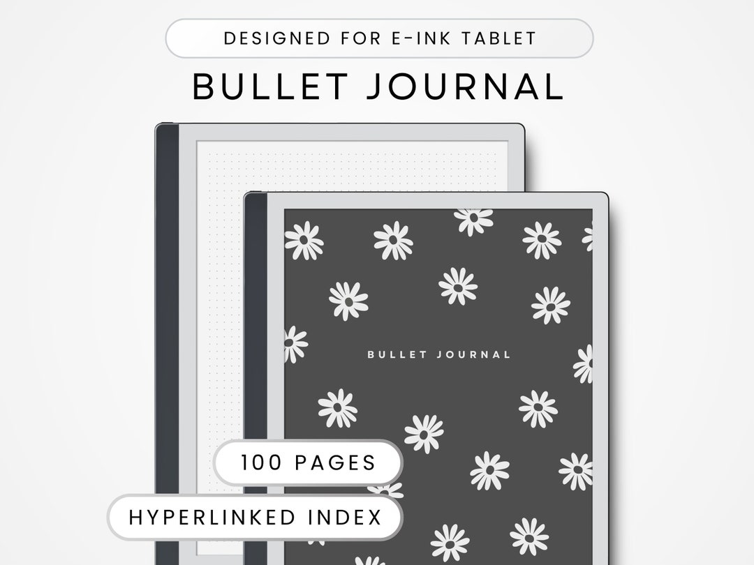 Bullet Journal for E-ink Tablet, Dot Grid, E-ink Tablet Templates ...