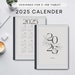 2025 Calendar Template for E-ink Tablet, Monthly Calendar, Paper Tablet ...
